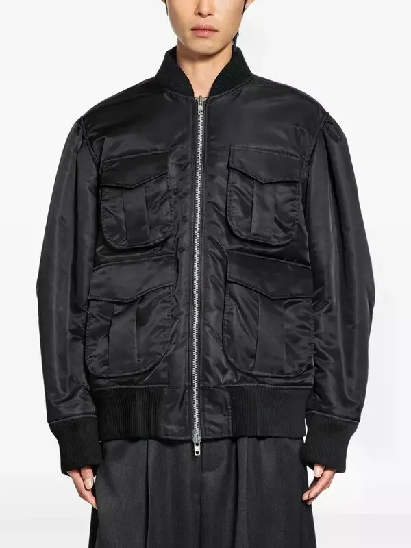 Simone Rocha Multi Pocket Bomber Jacket - Black