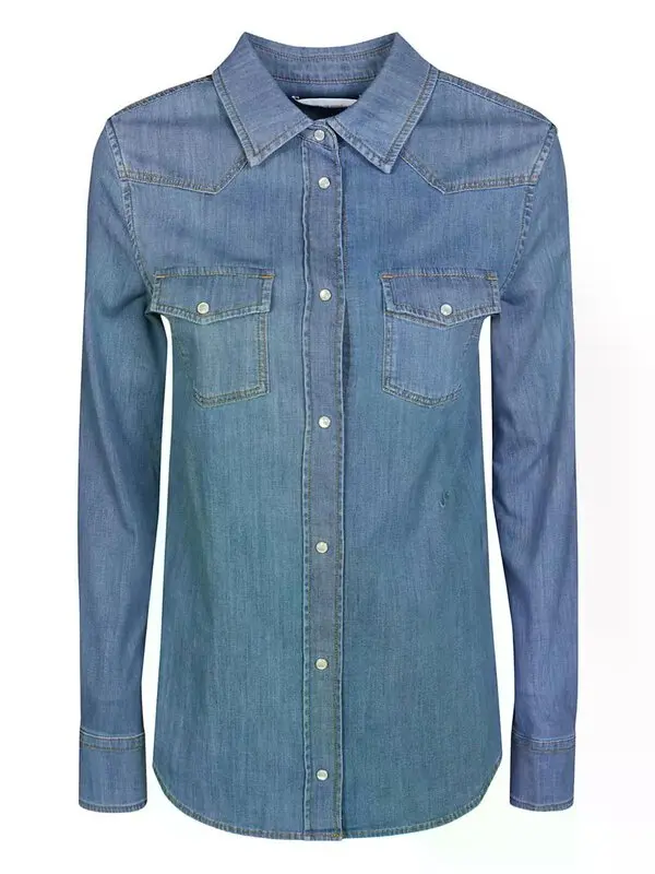 Jacob Cohen Pocket Denim Shirt - Blue
