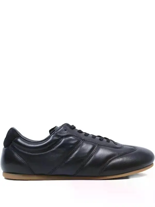 LEMAIRE Panelled Leather Sneakers - Black