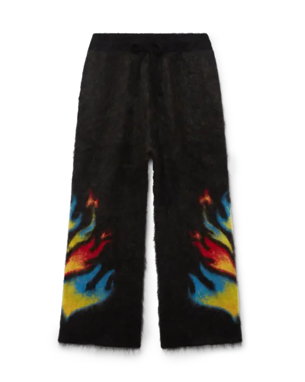 Casablanca Flame Laurel Mohair Trousers