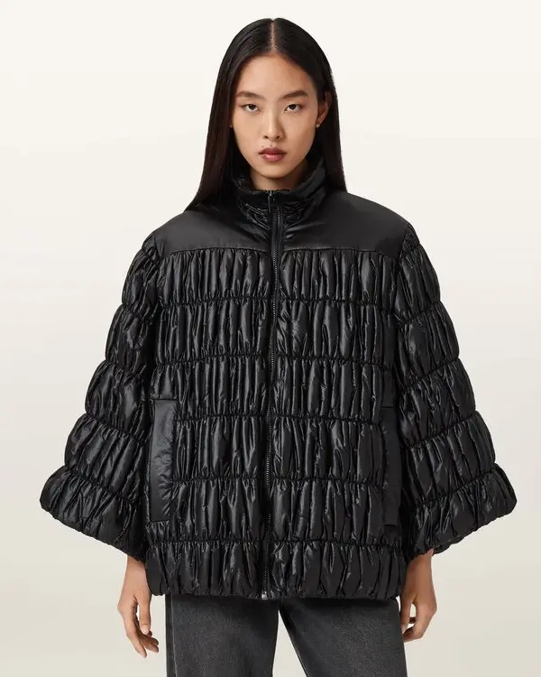 All Saints Nyelee Puffer Jacket - Black