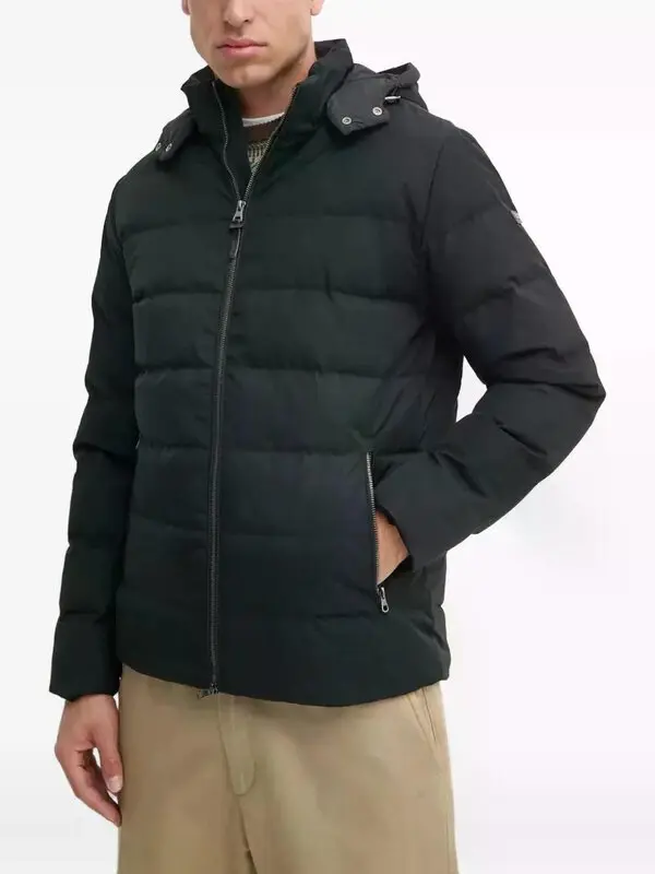 HACKETT Hooded Zip Jacket - Black