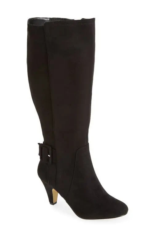 BELLA VITA Troy Ii Knee High Boots - Blk Suede