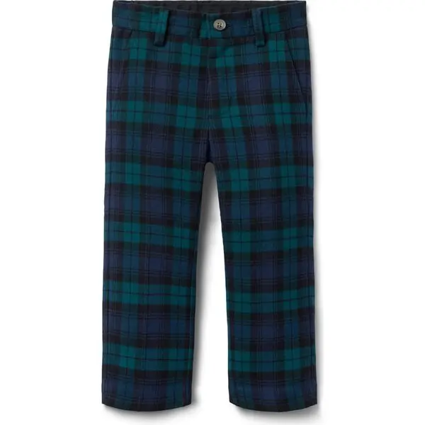 Janie And Jack Tartan Pant - Blue