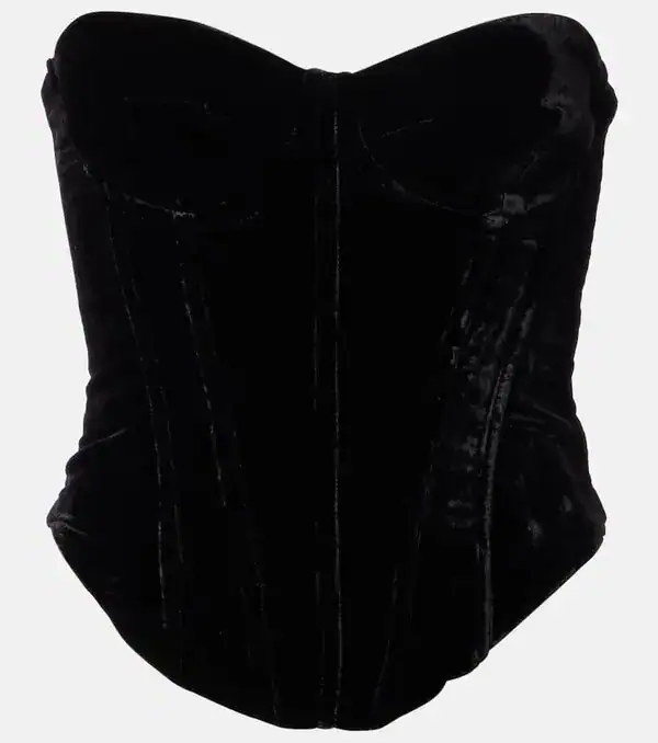Remain Birger Christensen Velvet Bustier