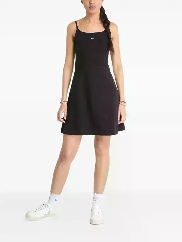 Buy Tommy Hilfiger Logo-embroidered Mini Dress - Black At 12% Off |  Editorialist