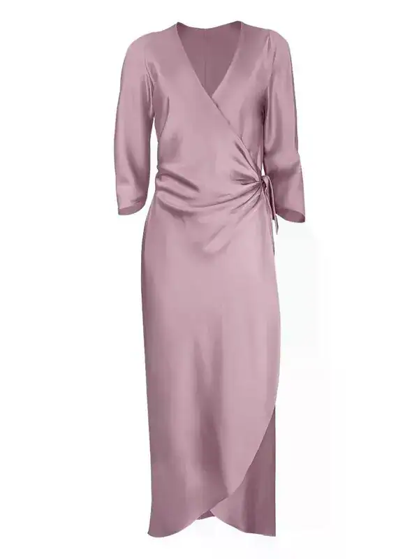 knee length dresses for ladies Fei Wrap Dress at Modern Citizen