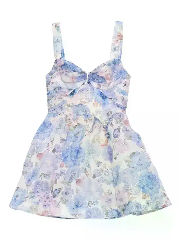 Zimmermann Rebellion Drape Dress - Blue - 38% Off | Editorialist