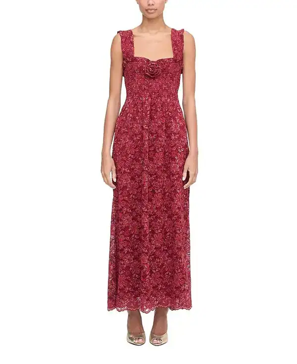 Hill House Home The Rosetta Nap Dress - Claret Lace