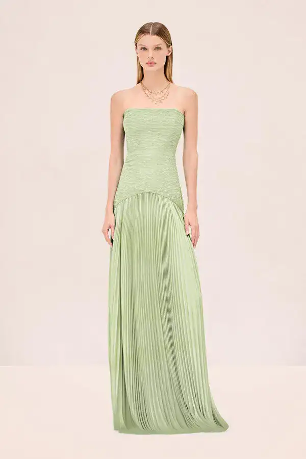 strapless open back dress Alexis Sunniva Dress in Red main image 1