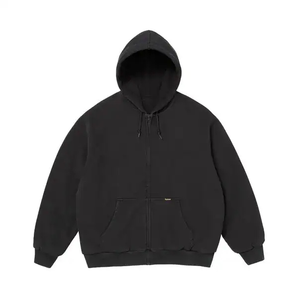 Supreme Reversible Zip Up Hooded Sweatshirt - Black | Editorialist