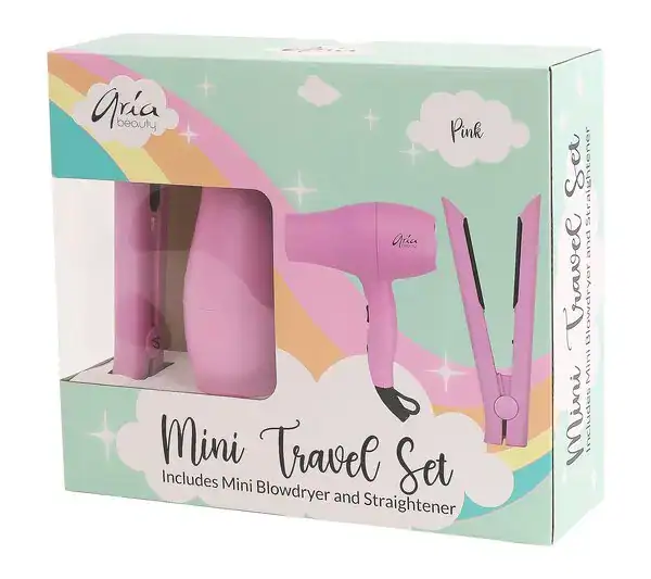 Aria Beauty Mini Travel Set- Pink - One-Color | Editorialist