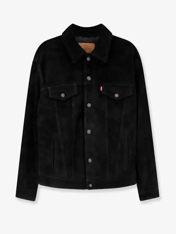 Levi'S Suede Trucker Jacket - Black | Editorialist