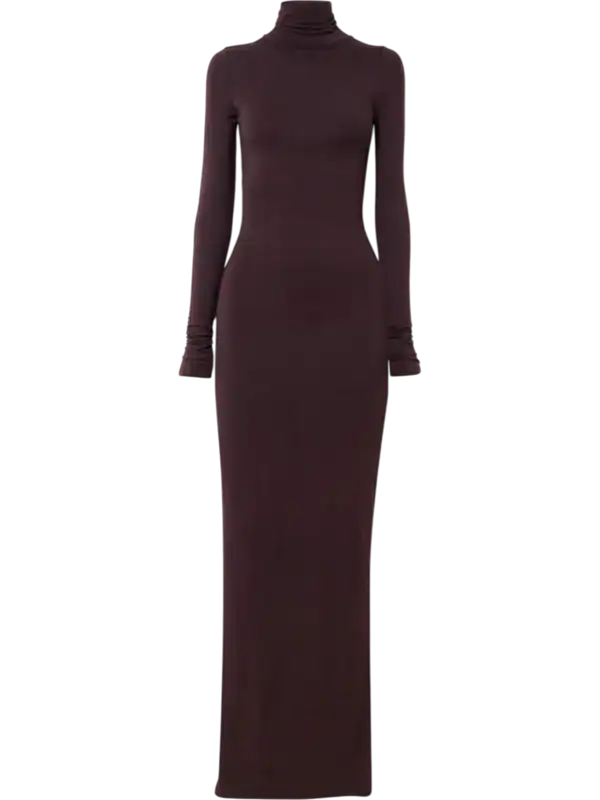 eterne brown dress Brown Linen Balliet Mini Dress main image 1