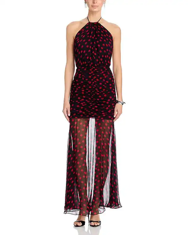 black red midi dress Mermaid Black Long Sleeves Sequin Evening Party Dresses, Long Prom Dre –  MarryLover main image 1