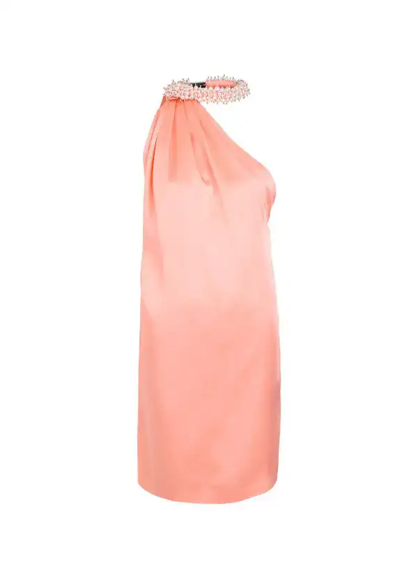 navy blue dress for baby girl ASOS DESIGN mesh asymmetric neck off shoulder ruched maxi dress in light  pink main image 0