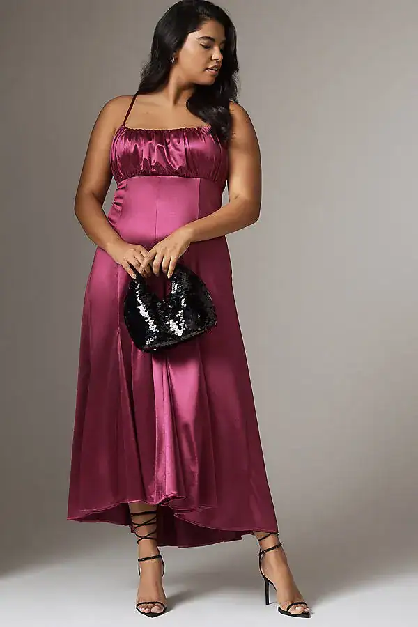 knee length dresses for ladies Forever Yours Embroidered Midi Dress Orchid / M main image 1
