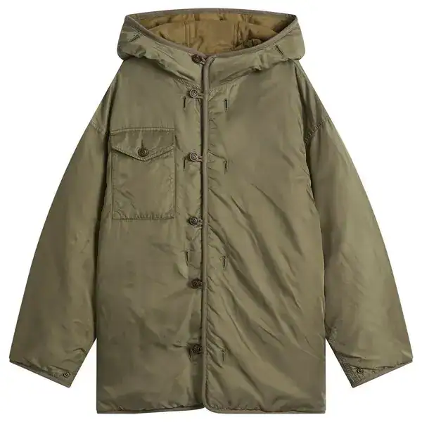 Visvim Greely Corps Down Parka Jacket - Olive | Editorialist