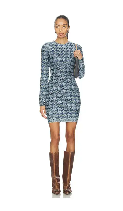 french grey troian brushed knit dress Veronica Beard Salomez Wrap Midi Dress | Medium Heather Grey main image 1