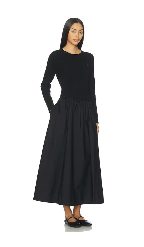 Polo Ralph Lauren Cable Knit Poplin Dress - Polo Black - 15% Off |  Editorialist