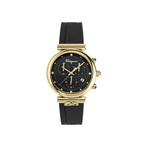 Ferragamo Ora Chronograph Watch - Gold | Editorialist