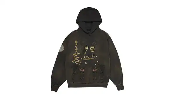 Travis Scott Cactus Jack X Takashi Murakami Hollow Hoodie - Brown