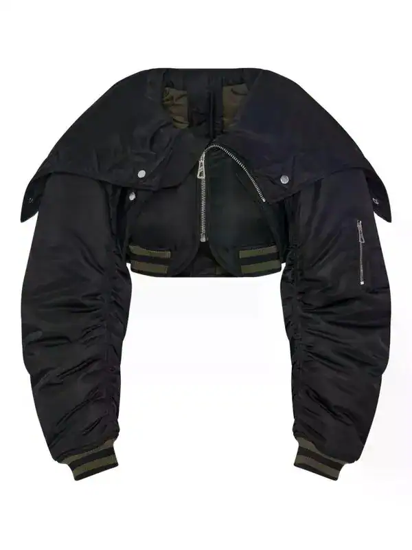 Buy JEAN PAUL GAULTIER Zip-fastening Cropped Jacket - Black At 40