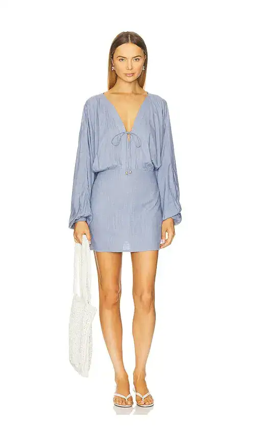L*Space Deia Mini Dress - Chambray | Editorialist