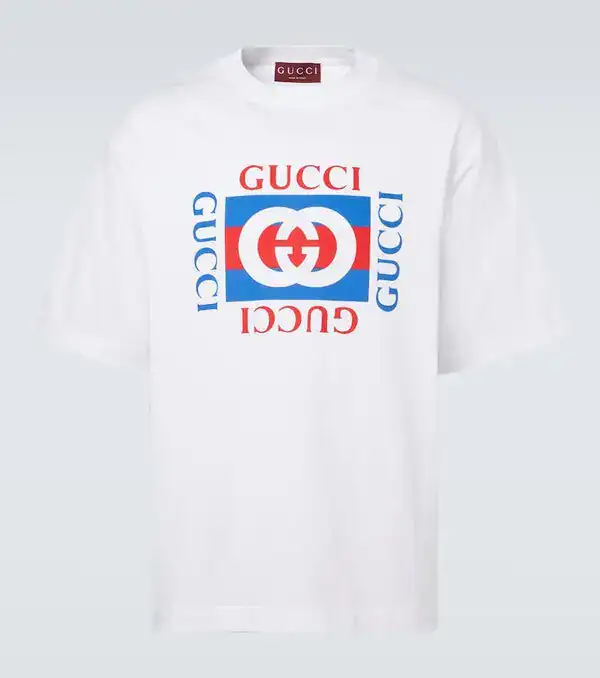 Gucci Interlocking G-Print T-Shirt - White | Editorialist