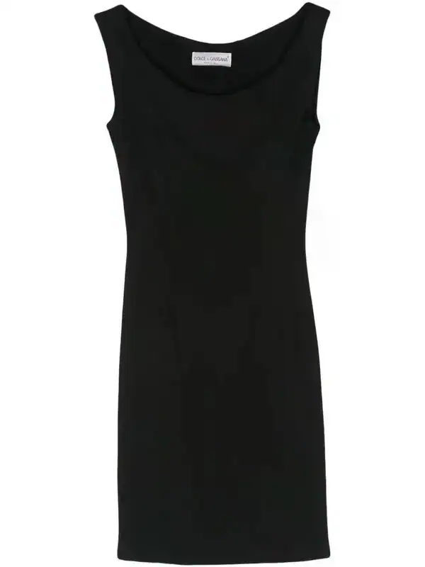 Dolce & Gabbana 2000s Sleeveless Mini Dress - Black | Editorialist