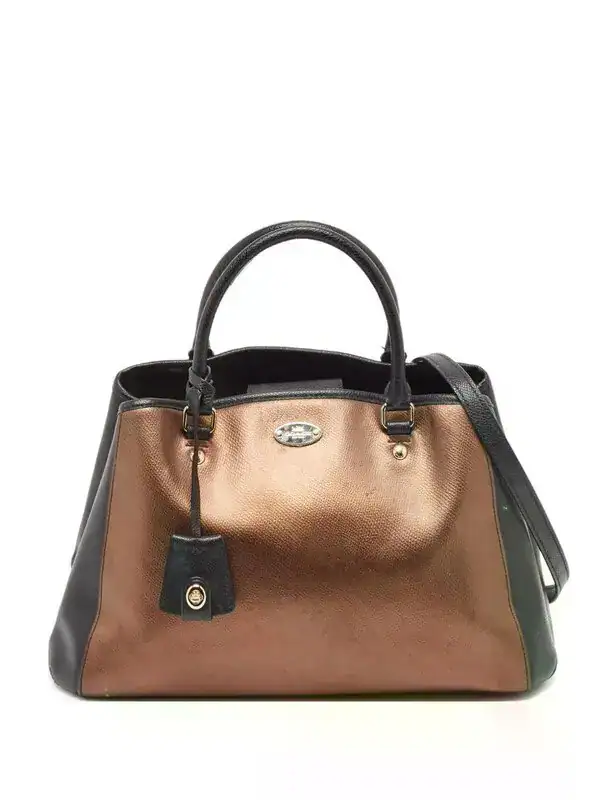 バッグ Vintage Coach Leather Tote Bag Brown Coach vintage brown tote - Gem