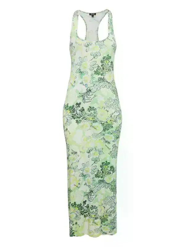 Just Cavalli Vintage Printed Maxi Dress - Green