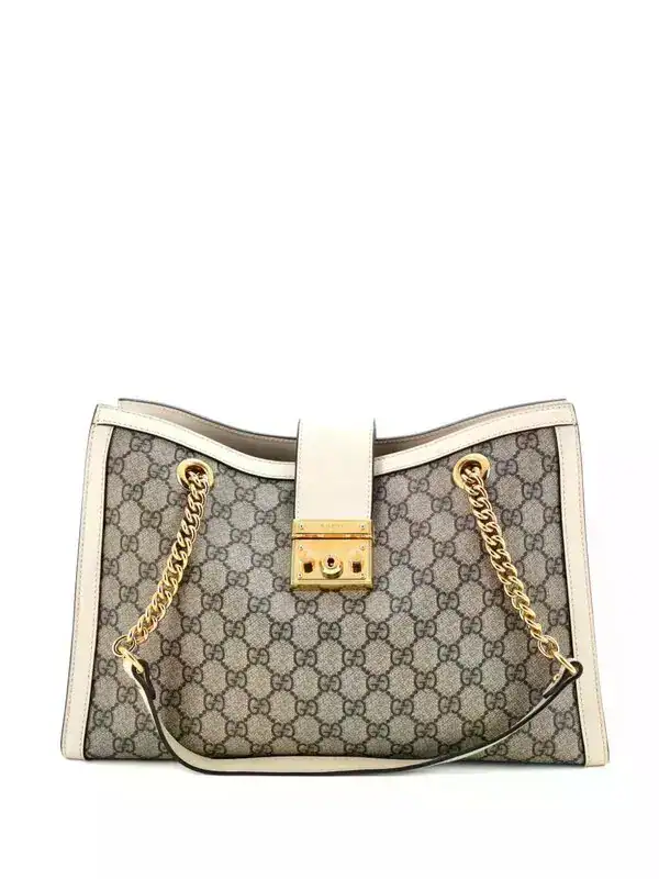 Gucci Small Padlock Shoulder Bag - White | Editorialist