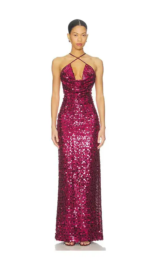 slim fit dress slacks Long Burgundy Sequins Dropped Back Mermaid Bridesmaid Dresses