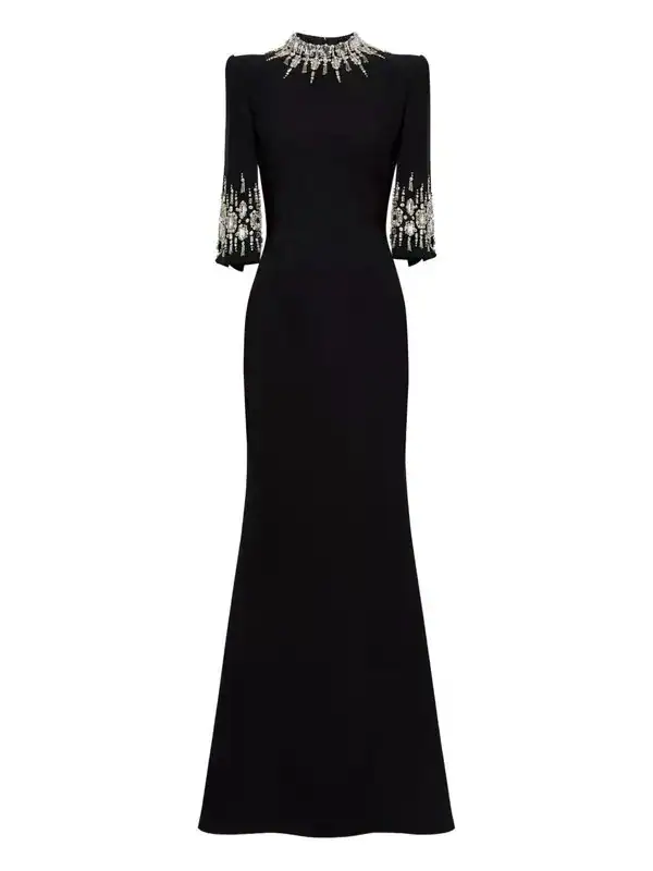 chinese dress ladies ilana Fur Maxi Dress main image 1