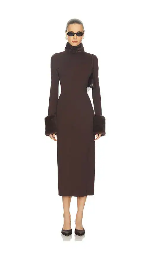 brown figure skating dress Cailia Skate Dress main image 1