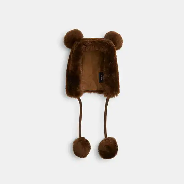Coach Teddy Shearling Trapper Hat - Brown | Editorialist