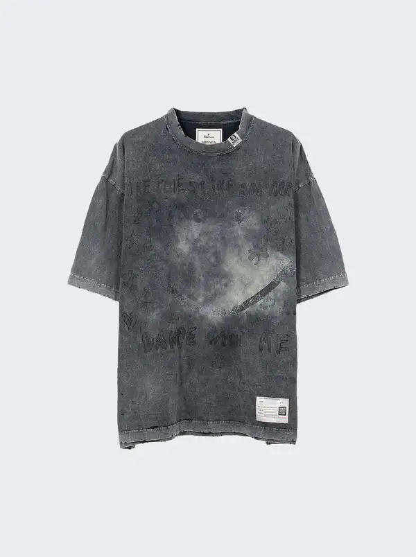 Mihara Yasuhiro Graphic-Print Short-Sleeve T-Shirt - Black - 40