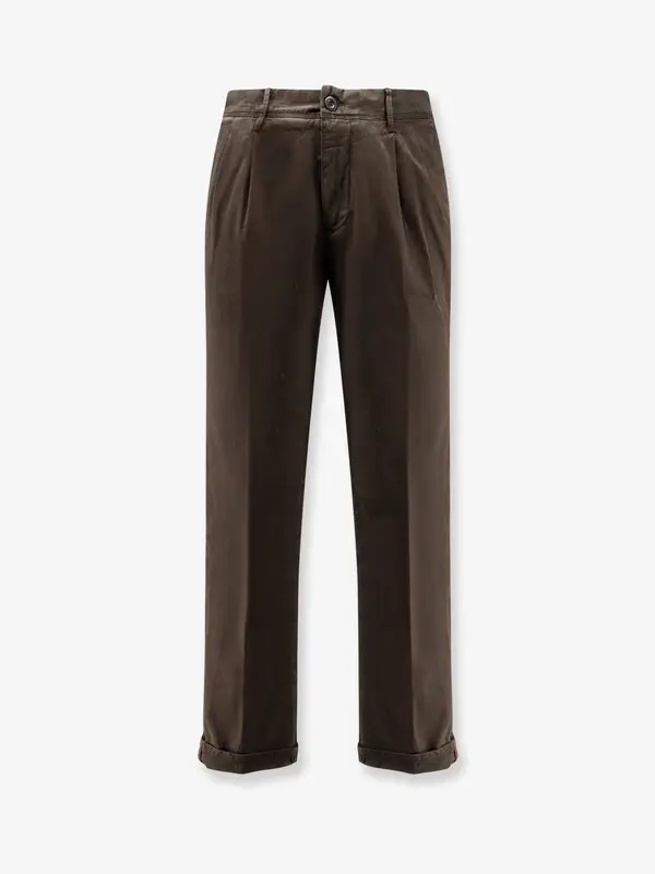 Incotex Certified Cotton Trousers - Brown - 40% Off | Editorialist
