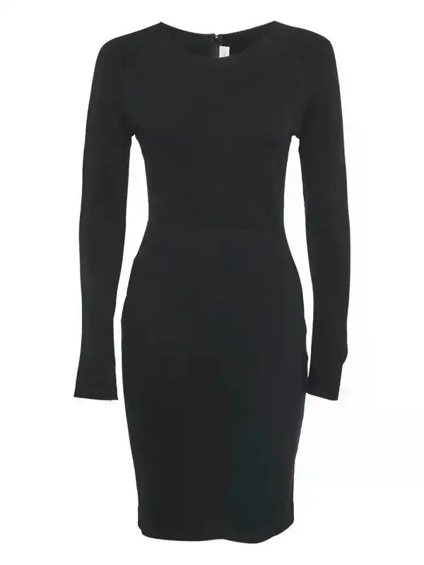 Stella Mccartney Knit Long-sleeve Mini Dress - Black