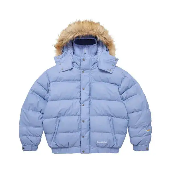 Supreme 700-Fill Down Puffer Jacket With Facemask - Blue