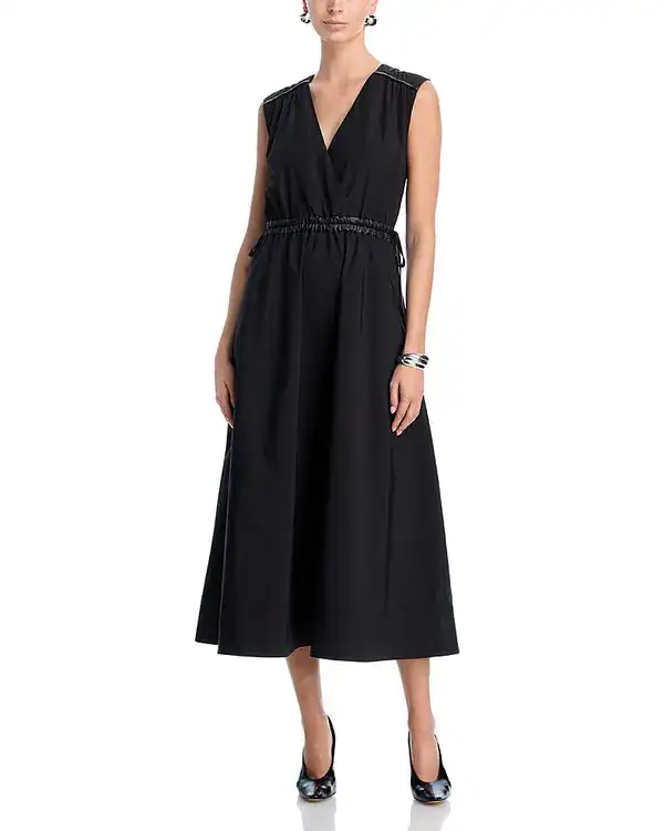 slim fit dress slacks Hit Different Faux Leather Mini Dress Black main image 1