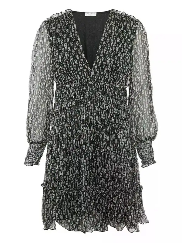 long sleeve long dress black Cosmos main image 0