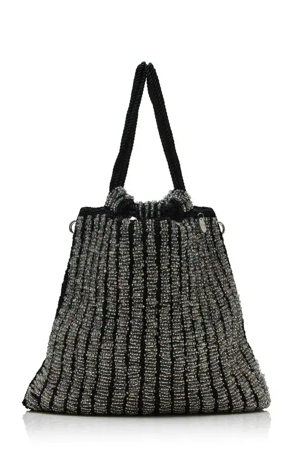 Merlette Mylene Macramé Bag - Black | Editorialist