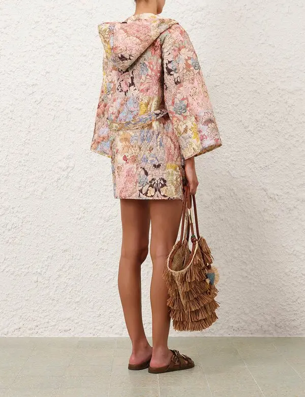 Zimmermannwear Daylight Quilted Robe - Patch Multi | Editorialist