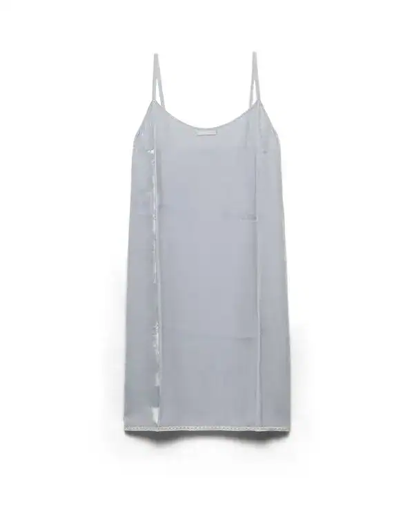 Prada Velvet Slip Dress - Light Blue | Editorialist