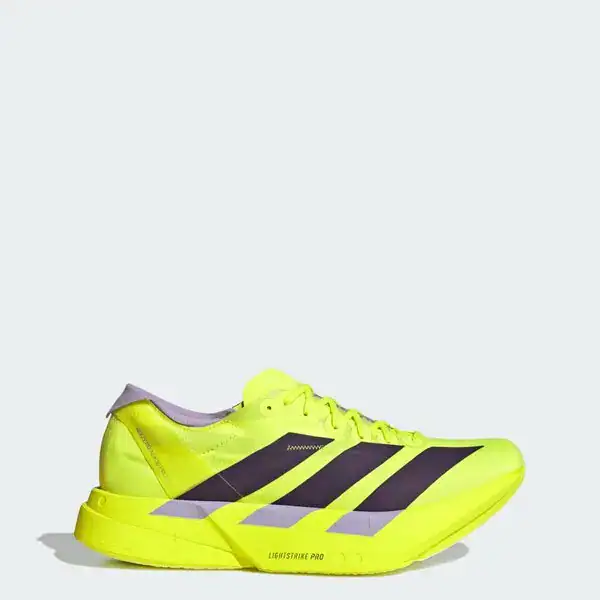 Adidas Adizero Adios Pro 4 Sneakers - Solar Yellow / Aurora Plum ...