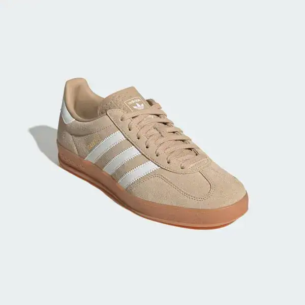 Adidas Gazelle Indoor Shoes - Magic Beige / Core White / Gum - 20% Off |  Editorialist
