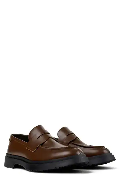 Camper Walden Penny Loafer - Medium Brown | Editorialist
