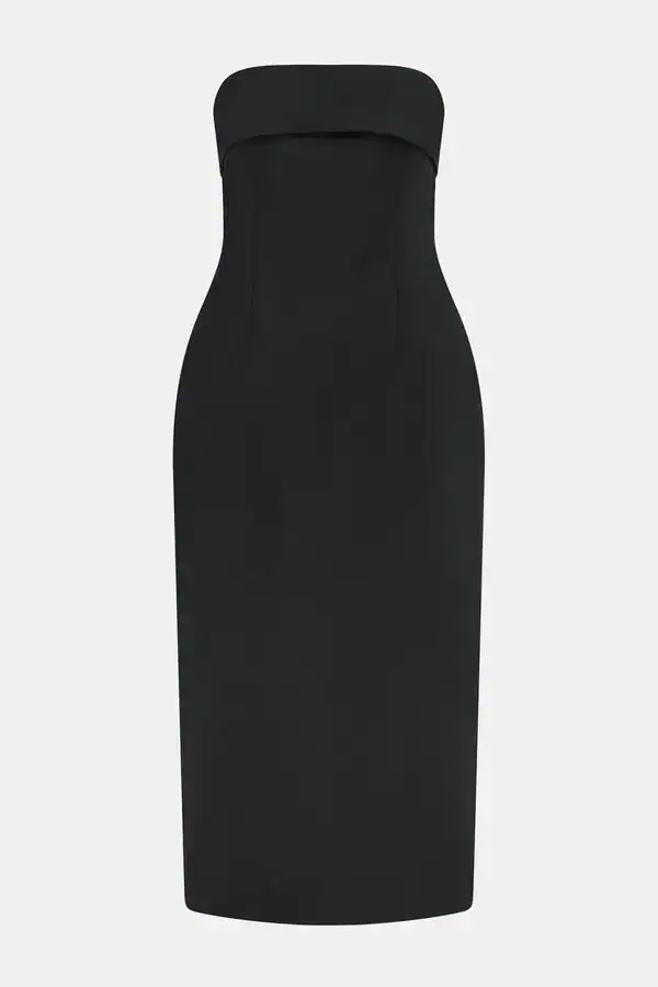 Emilia Wickstead - Keeley Dress - Black Duchess Satin